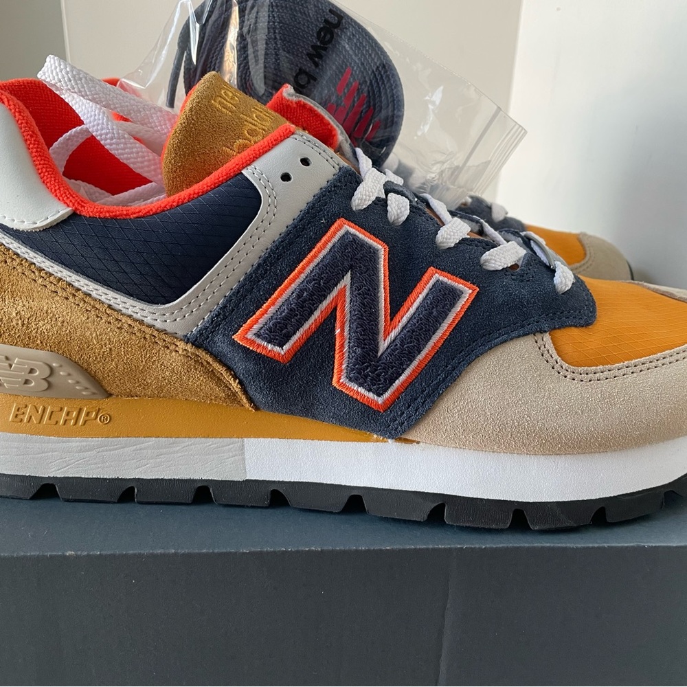 New Balance 574 Rugged Brown Navy - Gem